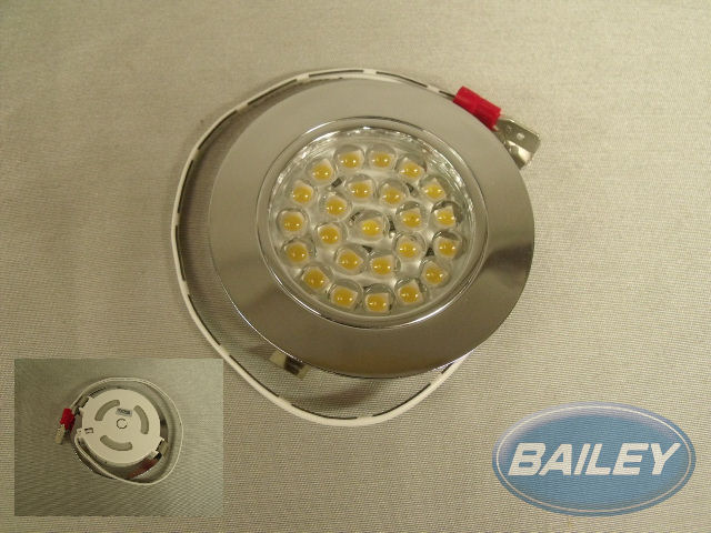 LED Light 12v Bright Chrome Downlighter | PRIMA Leisure