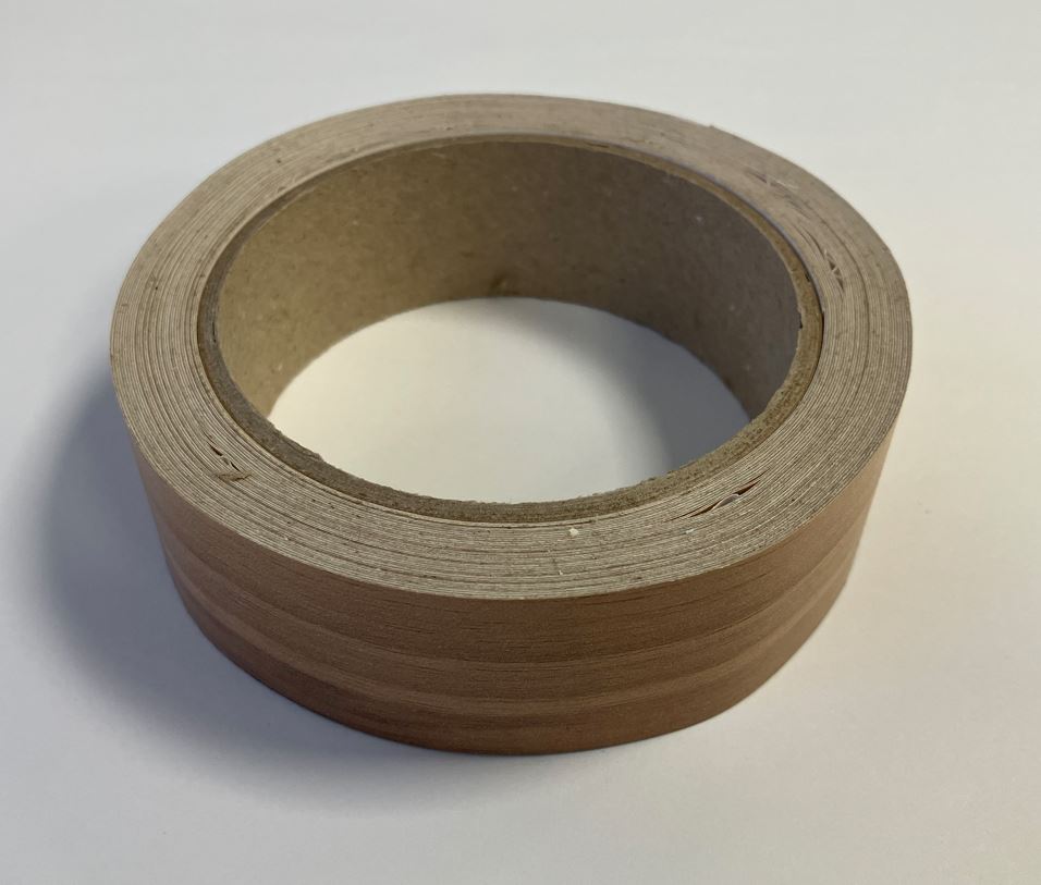 Walnut Furniture Board Tape 30mm (10m roll) | PRIMA Leisure