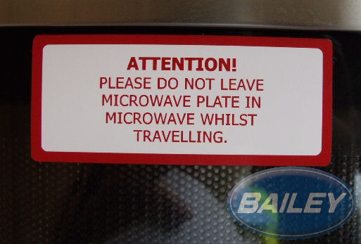 Microwave Label | PRIMA Leisure