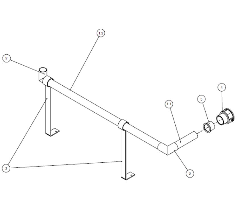 Alora Waste Pipe Extension Kit | PRIMA Leisure